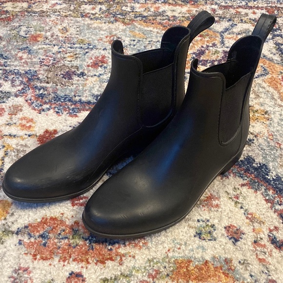Target | Shoes | Side 8 Black Slip In Rubber Boots | Poshmark